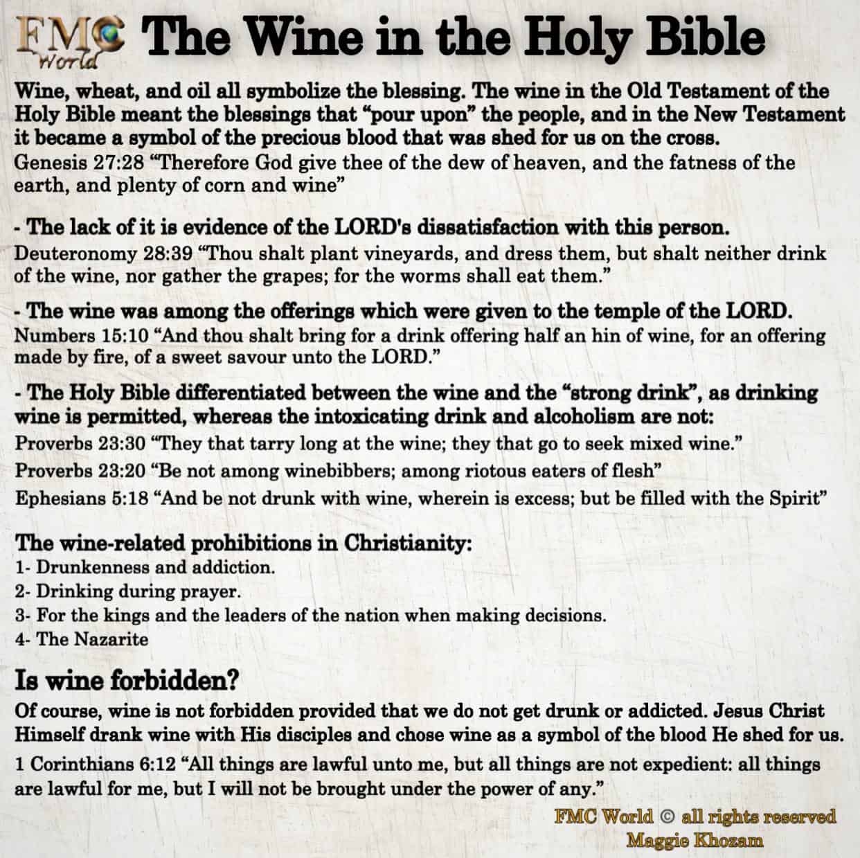 Articles-The-Wine-in-the-Holy-Bible – الأم ماغي خزام